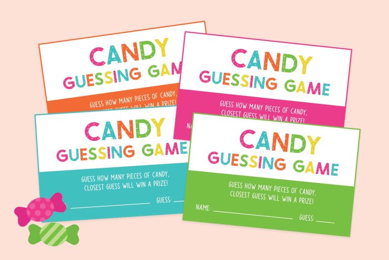 Free Printable Candy Guessing Game, perfect for the classroom ...