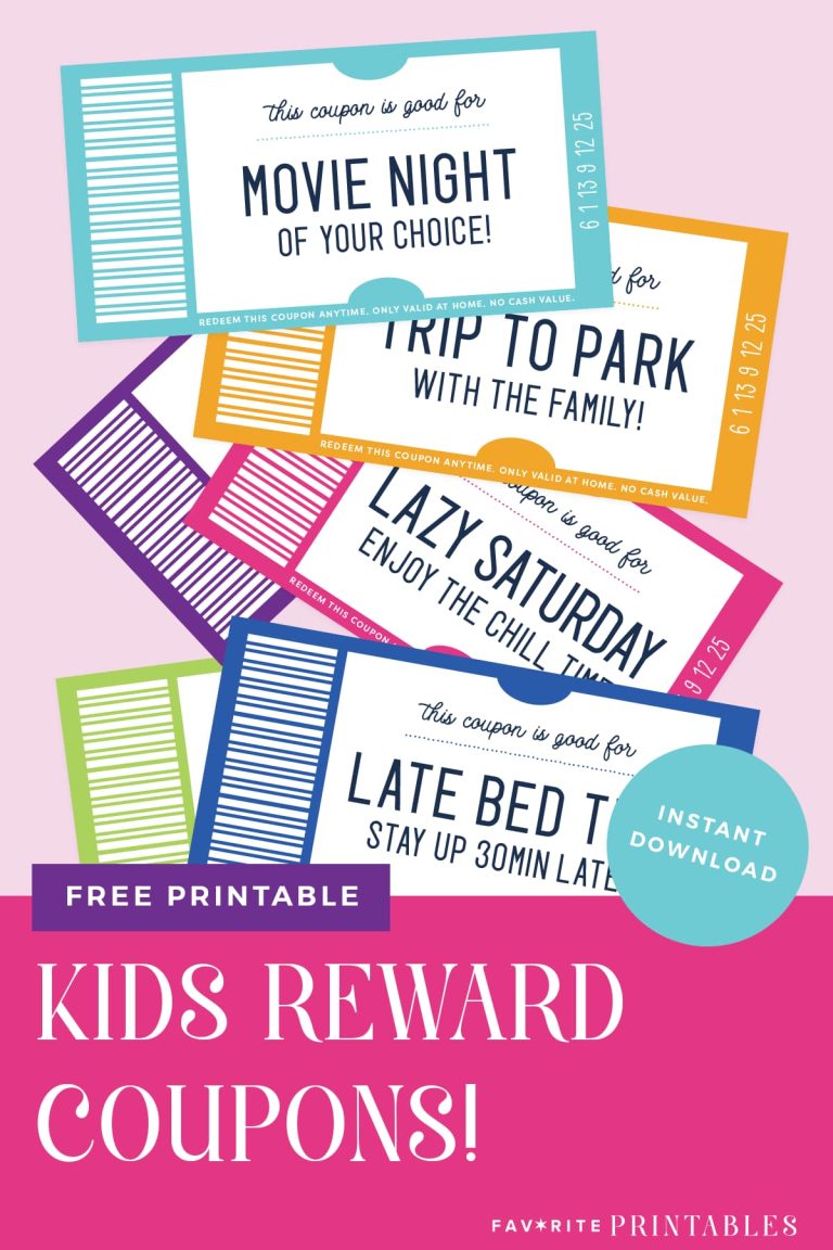 Free Printable Coupons For Kids - Favorite Printables