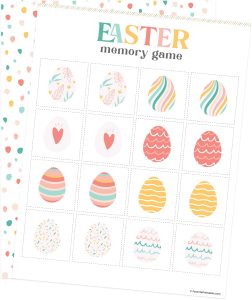 Free Printable Easter Memory Game for kids - Favorite Printables