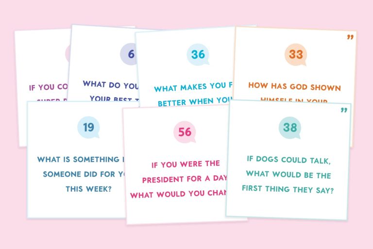 Free Printable Conversation Cards for Families - Favorite Printables