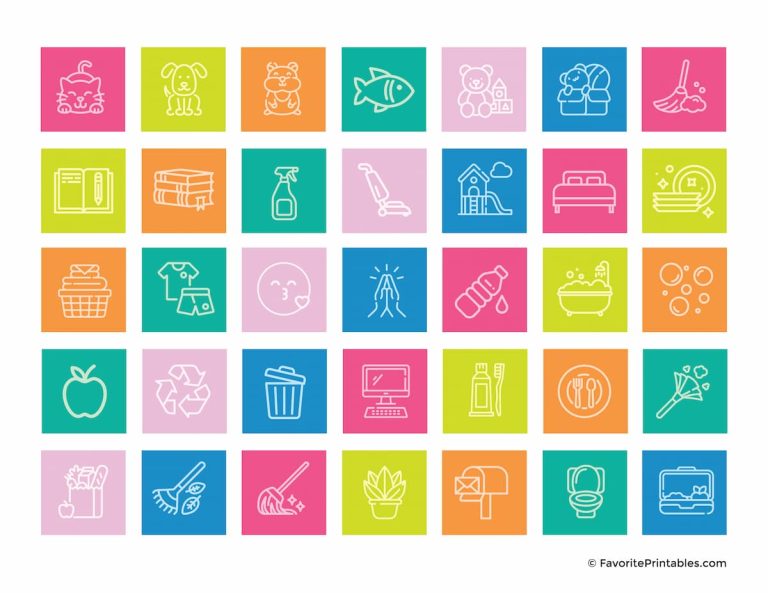 Free Printable Kid's Daily Routine Chart - Favorite Printables