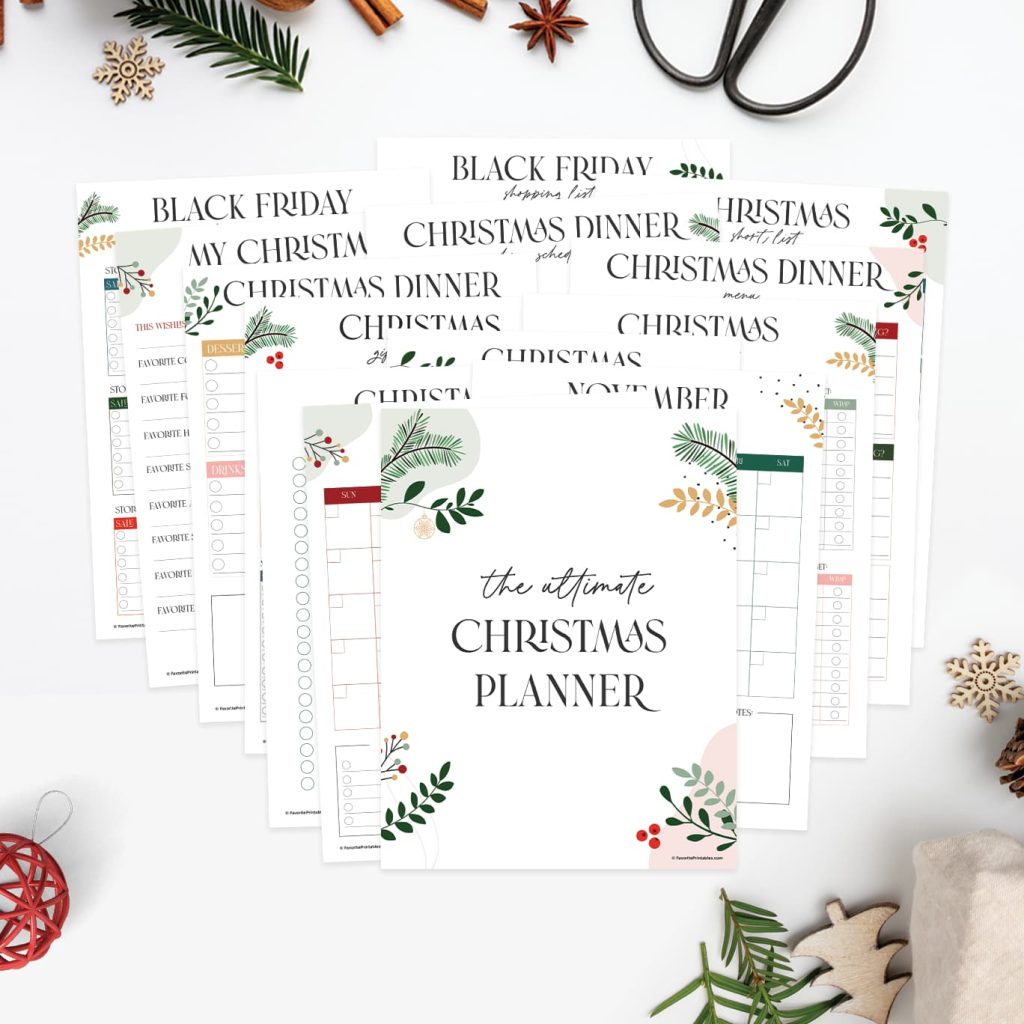 Free Printable Christmas Planner - Favorite Printables