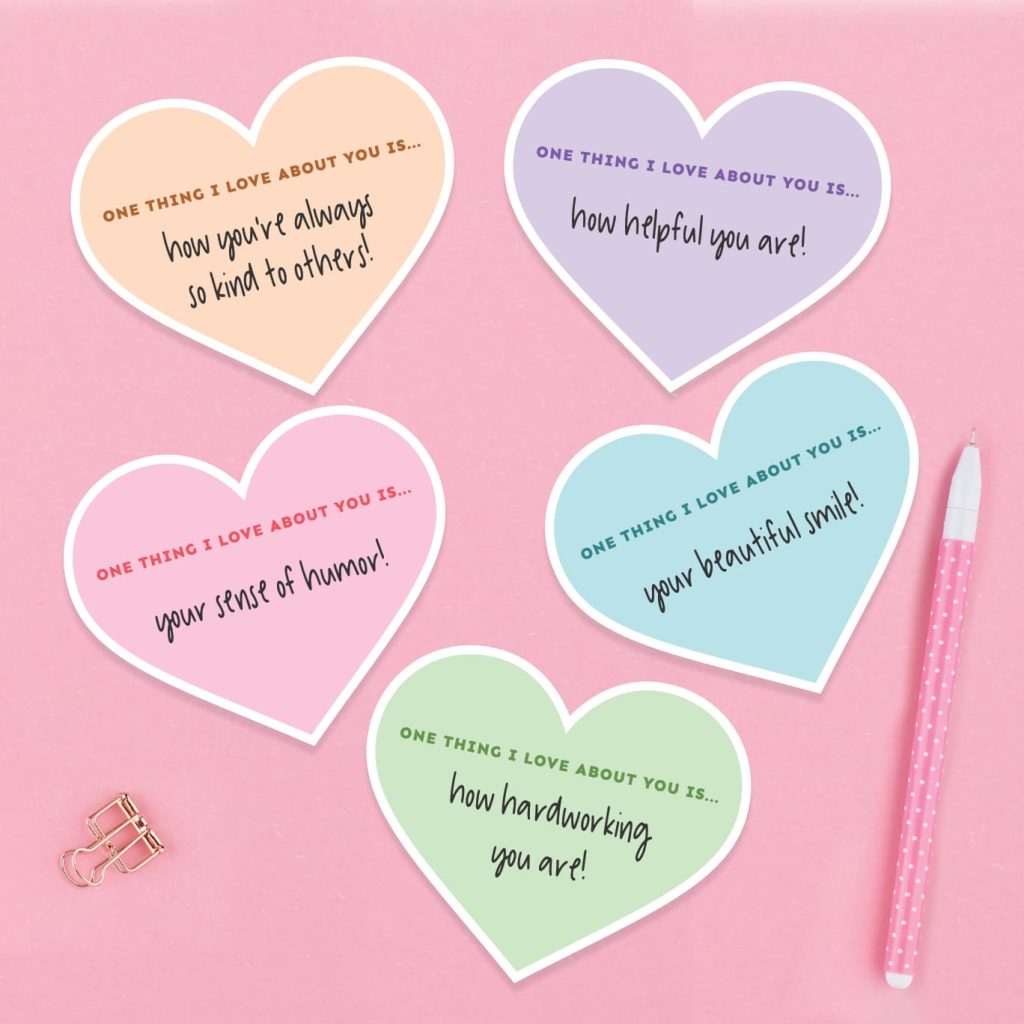 14 Days Of Valentines Love Notes - FREE Printable! - Favorite Printables