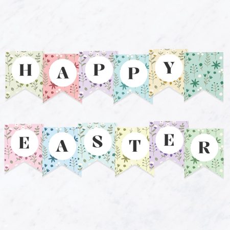 Happy Easter Banner, FREE Printable! - Favorite Printables