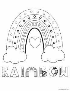 Rainbow coloring pages - FREE Printables! - Favorite Printables