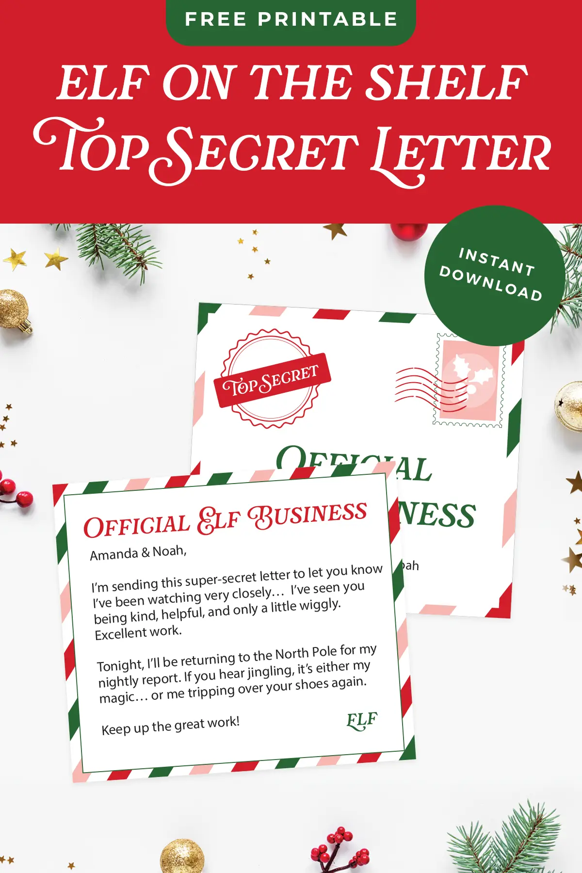 Free Printable Official Elf Business Letter - Favorite Printables